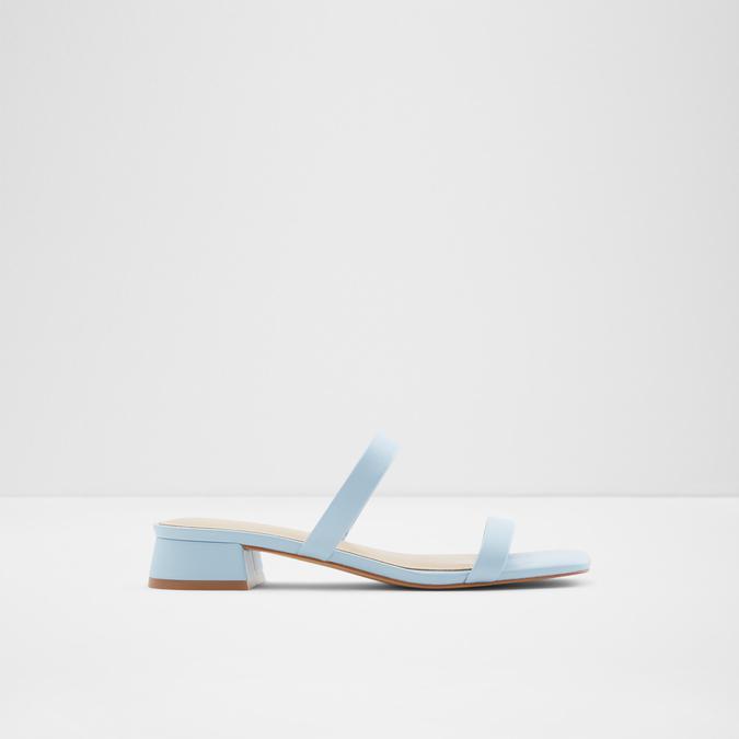 light blue flat sandals